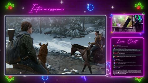 Christmas Stream Overlays Animated Neon Pink Twitch Pack Christmas