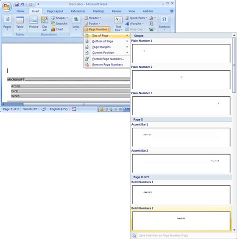 How To Add A Page Number With A Header Microsodft Word Gaswwrap