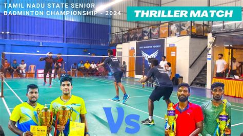 Purusothamansaravanan Vs Kalailokesh Quarterfinal Tn State