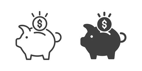 투자 얇은 선과 글리프 솔리드 아이콘입니다 편집 가능한 획과 투명한 배경에 격리된 완벽한 픽셀 강철에 대한 스톡 벡터 아트 및