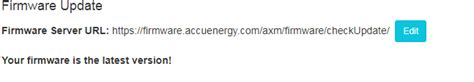 Remote Firmware Update For AXM Web Push Accuenergy