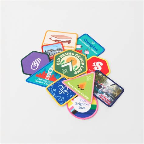 Personalised Custom Printed Badge Rectangle Scout Store