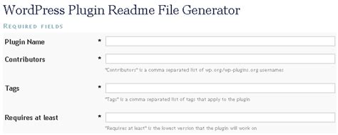 Wordpress Plugin Readme Generator Wp Tavern