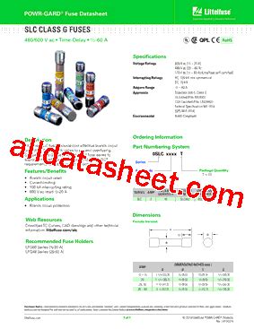 SLC V01 Datasheet PDF Littelfuse