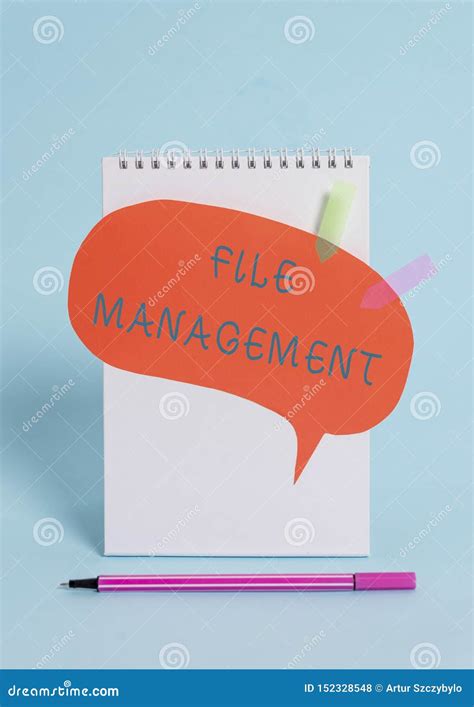 Escritura Conceptual De La Mano Que Muestra La Gesti N De Fichero