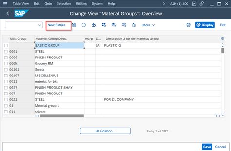 How To Define Material Groups