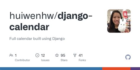 Github Huiwenhwdjango Calendar Full Calendar Built Using Django