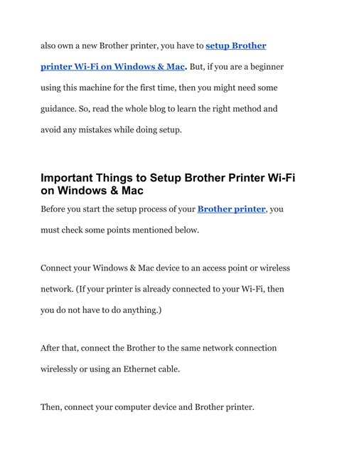 PPT How To Setup Brother Printer Wi Fi On Windows Mac PowerPoint