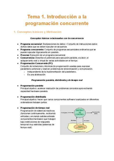 Tema 1 Introduccion A La Programacion Concurrentepdf