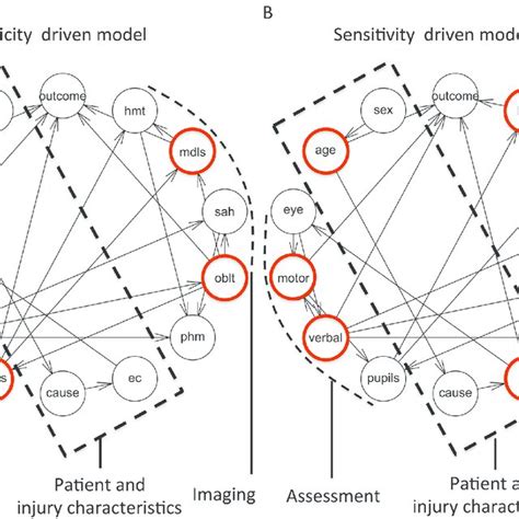 Bayesian Network Analysis Of Key Predictors Dags Depicting