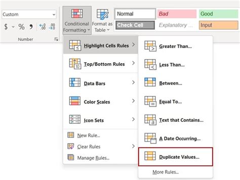 Highlight Duplicate Values In Excel Shortcut Examples