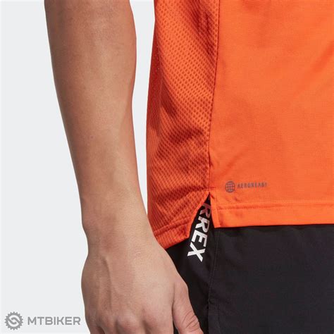 Adidas Terrex Agravic Trail Running T Shirt Semi Impact Orange