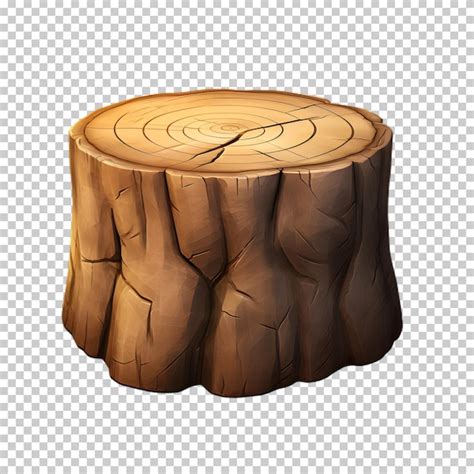 Illustration Souche Darbre Texture En Bois Isolée Sur Un Fond