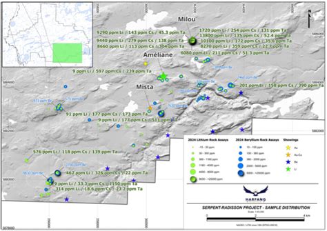 Harfang Exploration Announces Lithium Discovery At Serpent Radisson