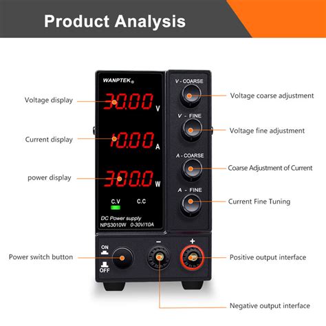 가변 Dc 전원 공급 장치 30v 10a 전압 조정기 Led 디지털 실험실 안정기 스위칭 Dc 전원 60v 5a 벤치 소스