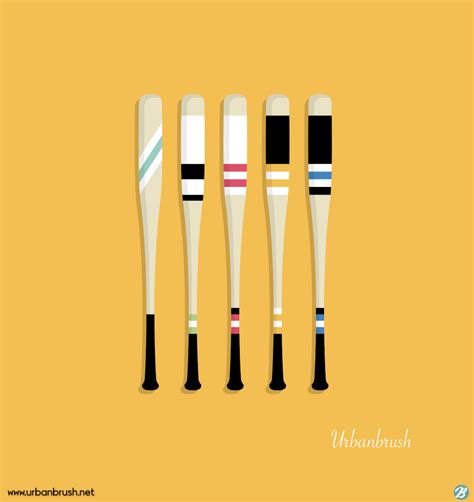 야구배트 일러스트 Ai 무료다운로드 Free Baseball Bat Vector Urbanbrush