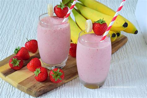 Strawberry Banana Smoothie Healthy Strawberry Banana Smoothie Recipe