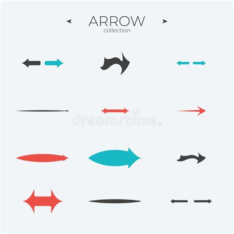 Line Arrow Icon Set Line Icons Collection Modern Vector Symbols Stock Vector Illustration