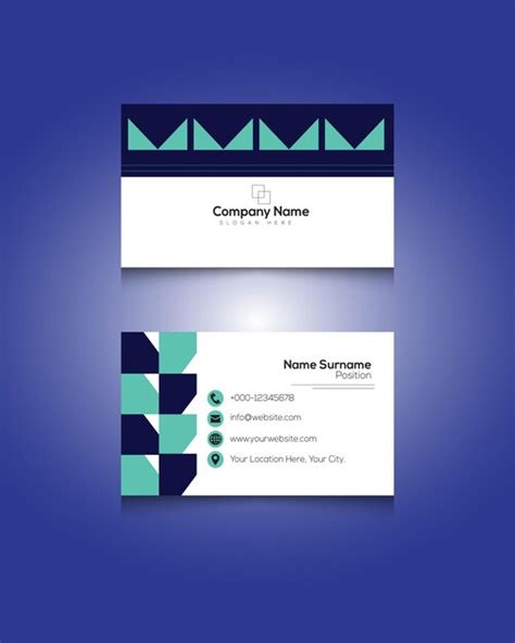 Premium Vector Modern Elegant Professional Business Card Premium Vector