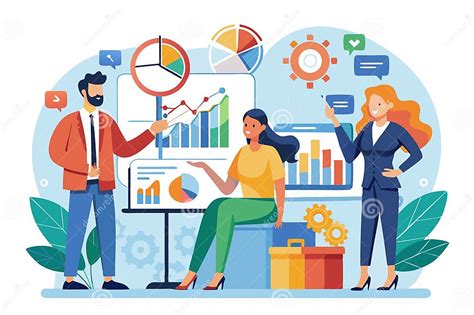 A Team Of Analysts Collaborates On Data Driven Insights Using Graphs And Charts For Visual