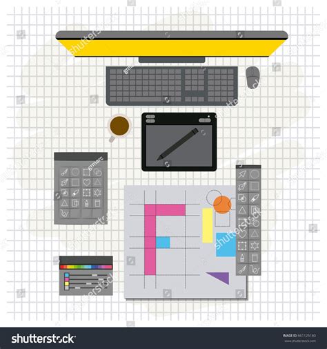 Grid Background Design Environment Color Palette Stock Vector Royalty Free 661125160