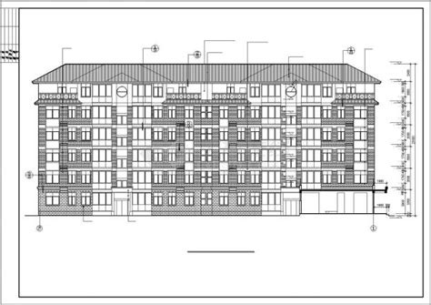 某地多层住宅楼建筑设计图（端头带底商）住宅小区土木在线