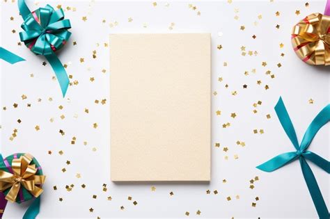 Fathers Day Top View Notepad Copy Space Premium Ai Generated Image