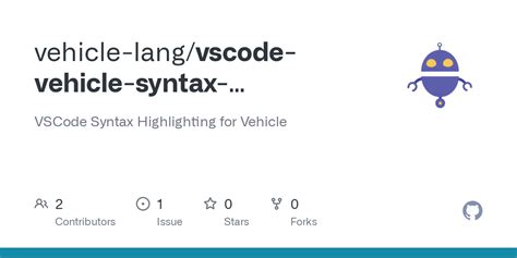 Github Vehicle Langvscode Vehicle Syntax Highlighting Vscode Syntax