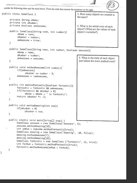 Solved Unsider The Following Class And The Main Below Chegg