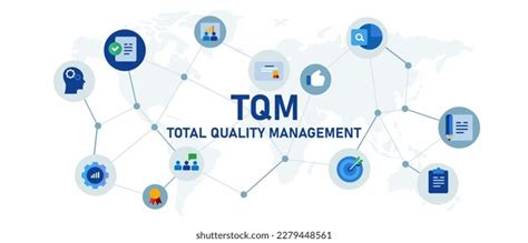 Tqm Total Quality Management Concept Business Stock Vector Royalty