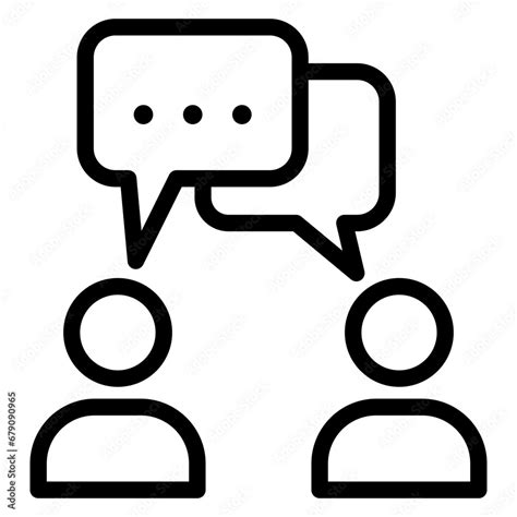 Conversation Symbol Editable Pixel Perfect Stroke Line Vector Icon Set Education And Science