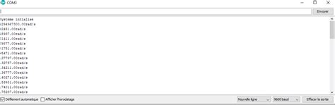 Mesure De Vitesse En Rads Français Arduino Forum