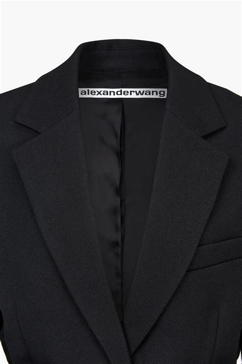 Alexanderwang알렉산더왕 레더 빅 벨티드 울 블레이저 Sivillage 에스아이빌리지