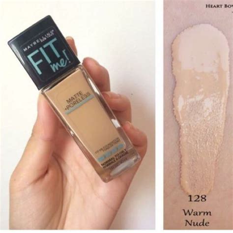 Maybelline Fit Me Matte And Poreless Foundation 128 Warm Nude Beauty Personal Care Face