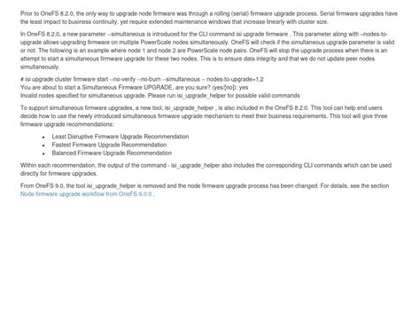 Firmware Upgrade Dell Powerscale Non Disruptive Upgrade Best