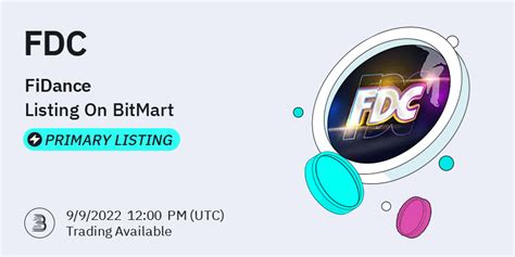 Fidance Fdc Primary Listing On Bitmart Bitmart
