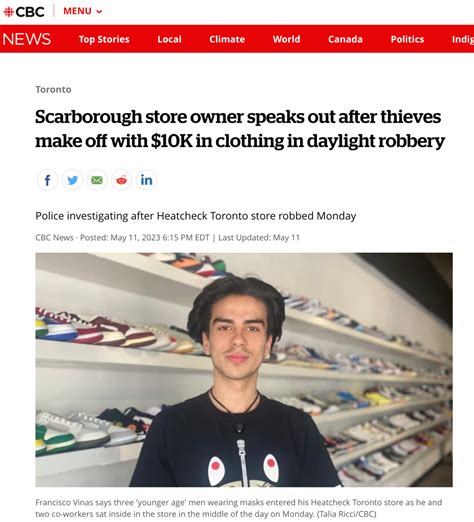 士嘉堡潮牌店大白天遭蒙面歹徒零元购！痛失万元服饰！抢得太多拿都拿不下