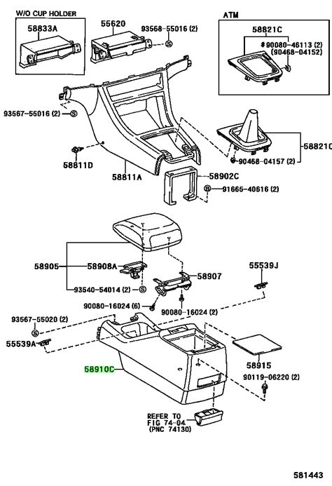 Buy Genuine Toyota 5891006040e0 58910 06040 E0 Box Assy Console
