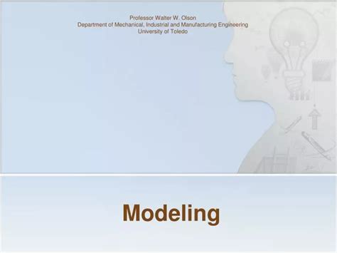 PPT Modeling PowerPoint Presentation Free Download ID