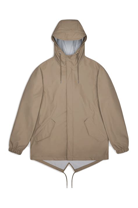 Rains® Fishtail Jacket In Beige For ₩260000 2 Year Warranty