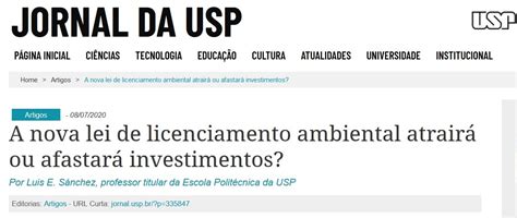 A Nova Lei De Licenciamento Ambiental Atrairá Ou Afastará Investimentos