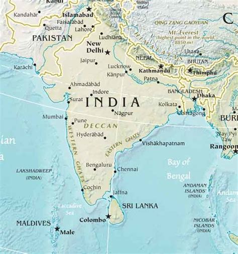Eastern Ghats World Map