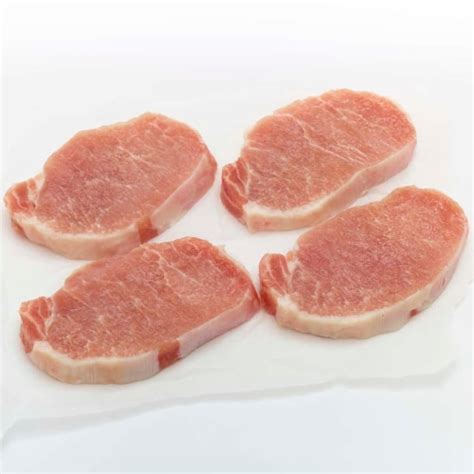 Moist And Tender Boneless Pork Loin Chops About 3 Chops Per Pack 1 Lb