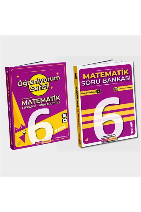 Matsev Yayıncılık 6 Sınıf Öğreniyorum Serisi ve Matematik Soru Bankası
