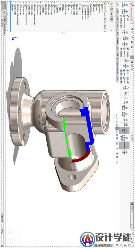 Solidworks剖面视图的简单应用 设计学徒自学网