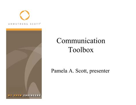 Communication Toolbox Ppt