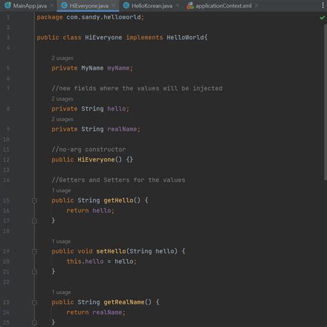 Spring Spring Dependency Injection Through Xml Configuration