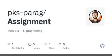 Github Pks Paragassignment Moni Sir C Programing