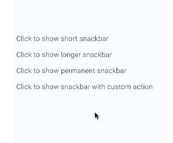 Snackbar For React Native In Android