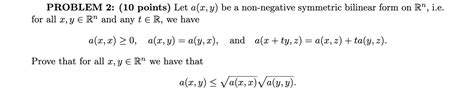 solved problem 2 10 points let a x y be a non negative